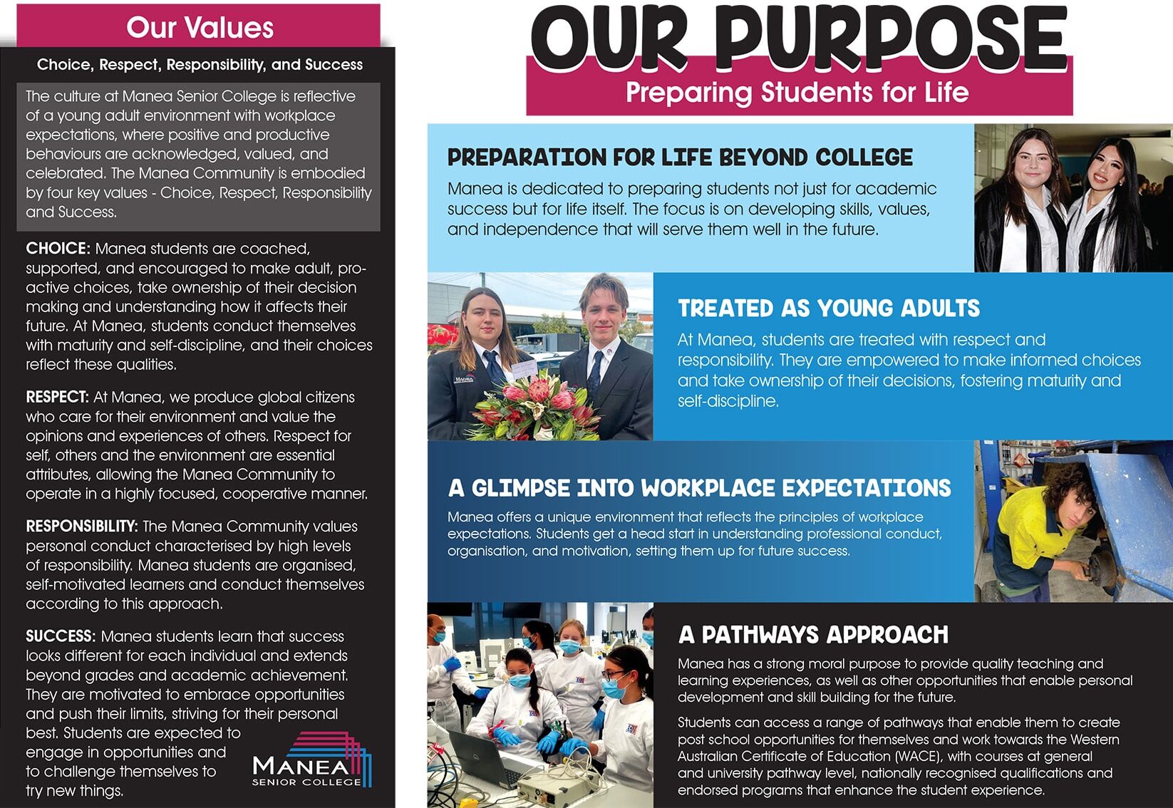 Our Approach – Manea Senior College